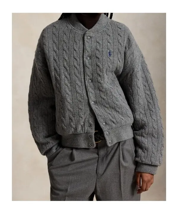 Polo Ralph Lauren Cable-knit Bomber Jacket