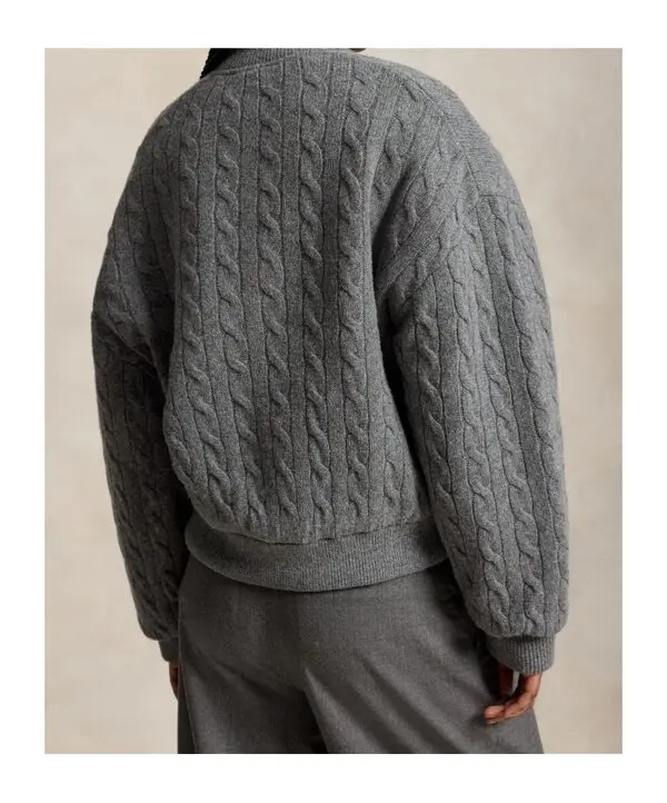 Polo Ralph Lauren Cable-knit Bomber Jacket