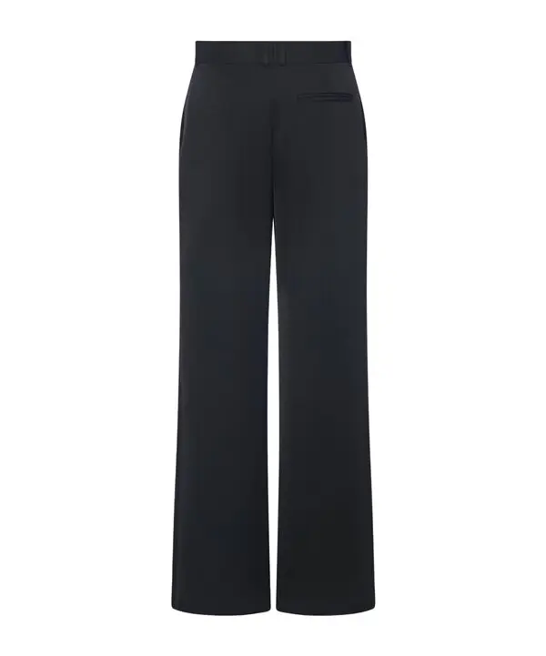 THE ROW Lind Bootcut Trousers With Satin Tuxedo Stripes