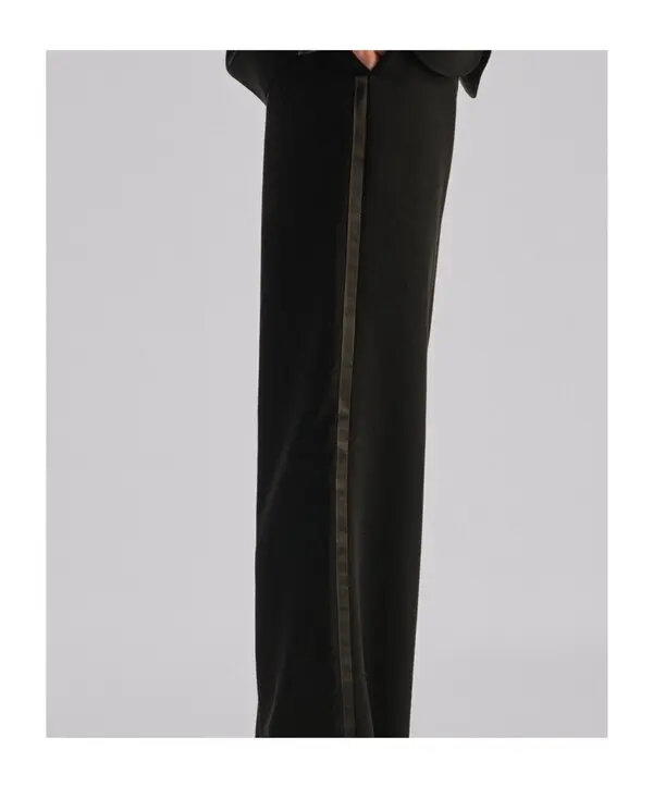 THE ROW Lind Bootcut Trousers With Satin Tuxedo Stripes