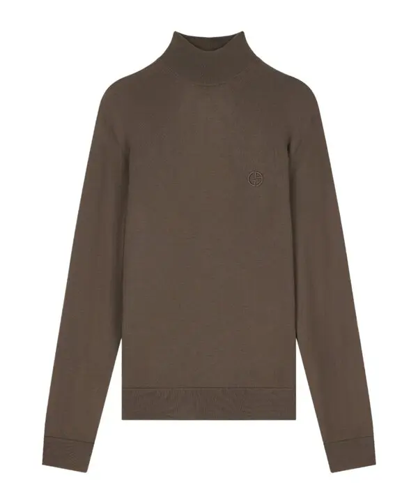 Giorgio Armani Slim-fit High-neck Virgin Wool Sweater