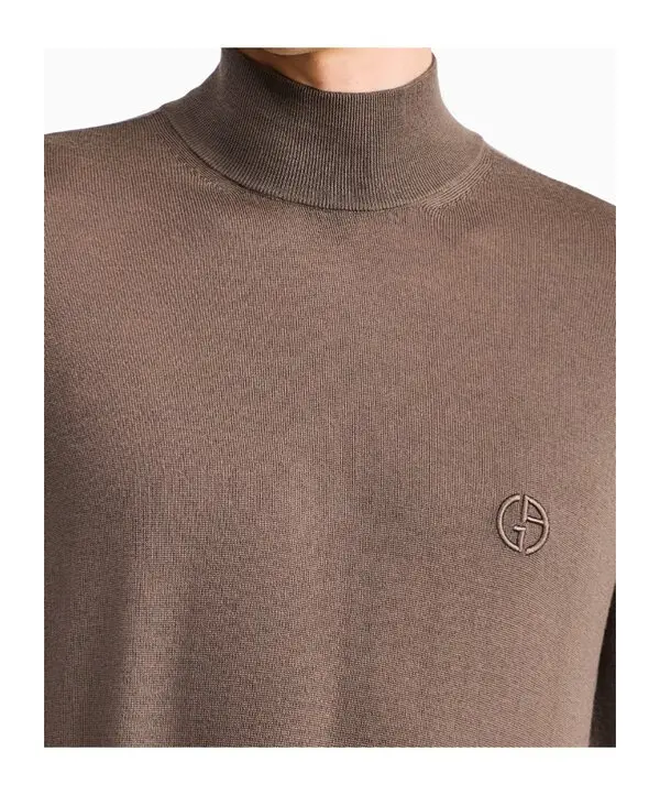 Giorgio Armani Slim-fit High-neck Virgin Wool Sweater