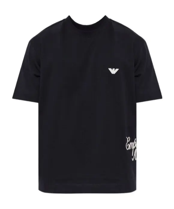 Emporio Armani Logo-embroidered T-shirt