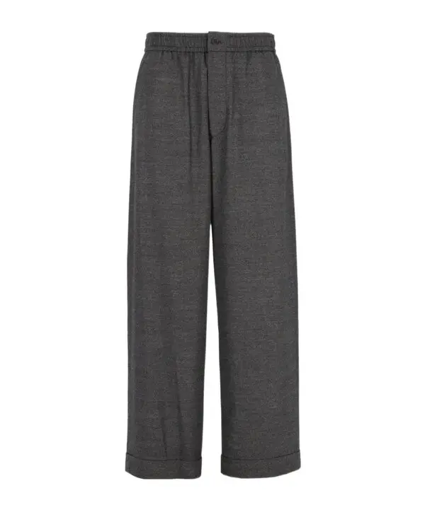 Giorgio Armani Elastic-waist Wide-leg Trousers