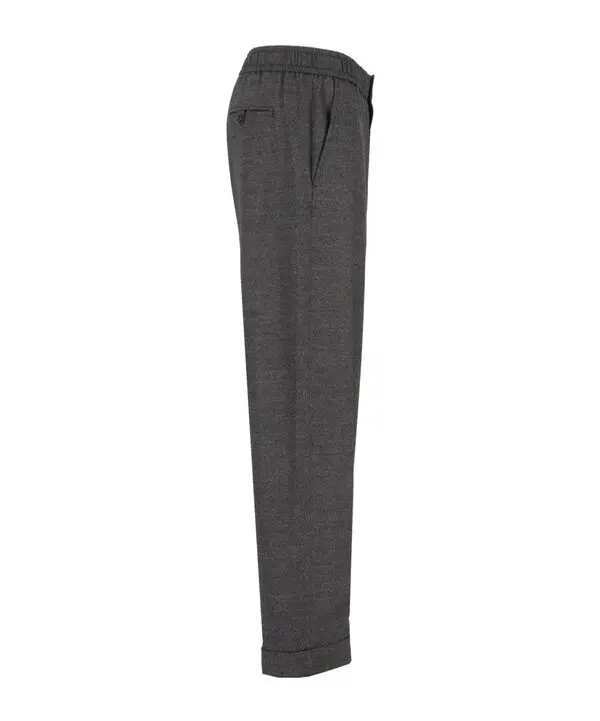 Giorgio Armani Elastic-waist Wide-leg Trousers