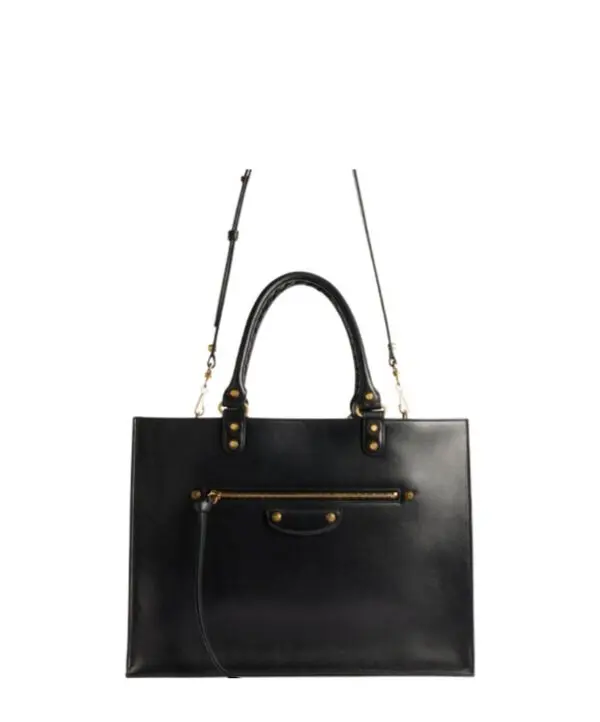 Balenciaga Le City Sleek Large Tote Bag - Black