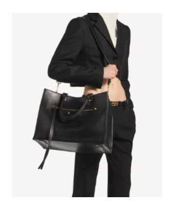 Balenciaga Le City Sleek Large Tote Bag - Black