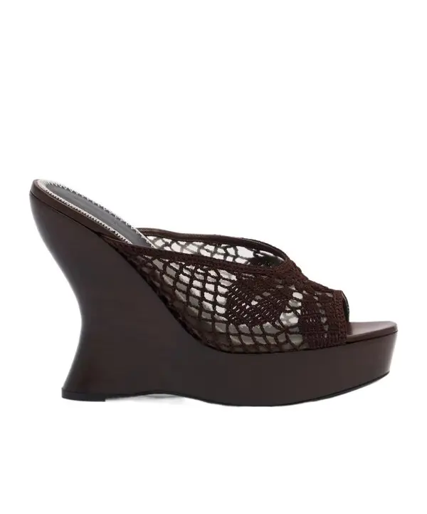Magda Butrym Crocheted Wedge Sandals