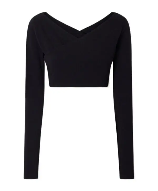Alaïa Cotton-blend Stretch-crepe Cropped Top