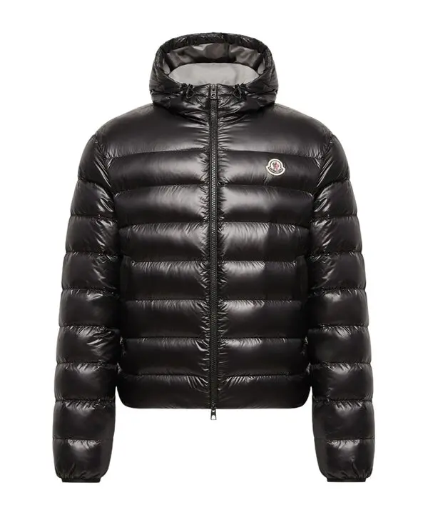Moncler Forzo Logo Patch Down Jacket - Black