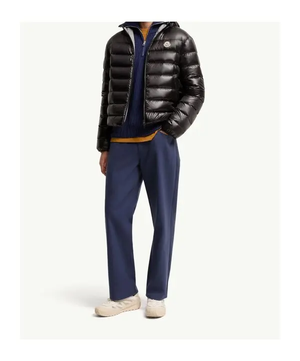 Moncler Forzo Logo Patch Down Jacket - Black