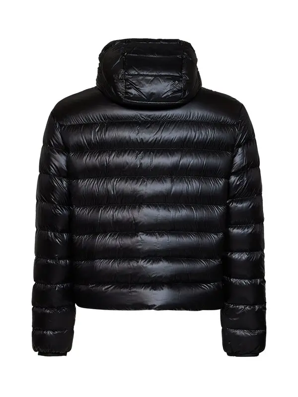Moncler Forzo Logo Patch Down Jacket - Black