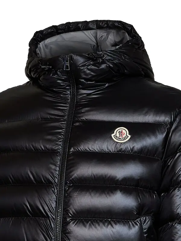 Moncler Forzo Logo Patch Down Jacket - Black