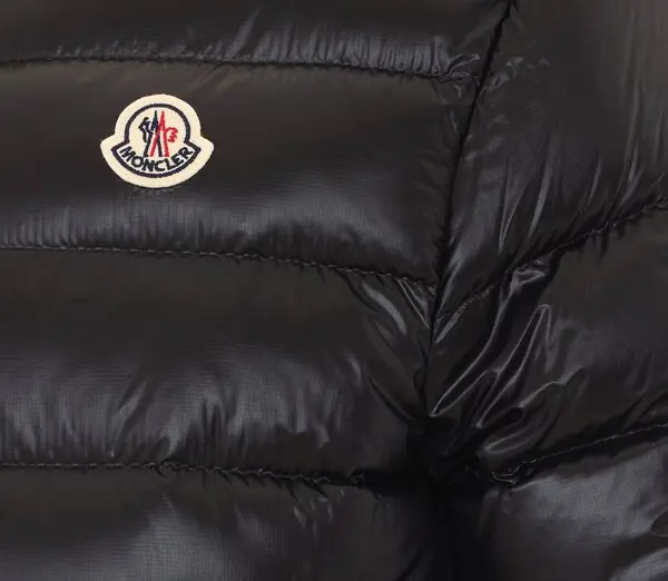 Moncler Forzo Logo Patch Down Jacket - Black
