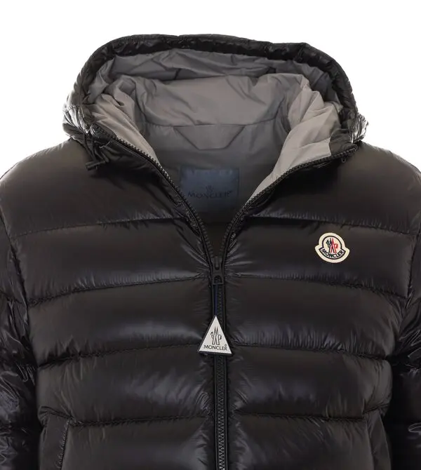 Moncler Forzo Logo Patch Down Jacket - Black