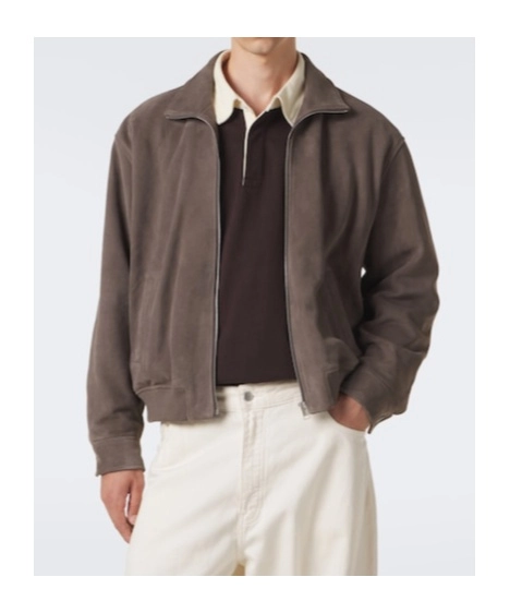 FRAME Suede Blouson Jacket