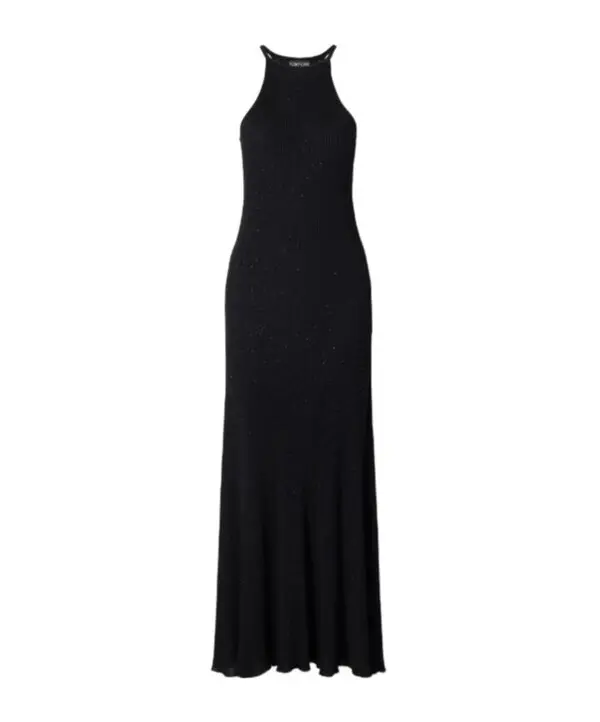 TOM FORD Shiny-thread Knit Maxi Dress