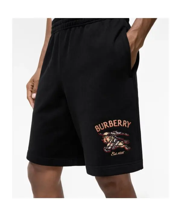Burberry Cotton Shorts With Logo Detail