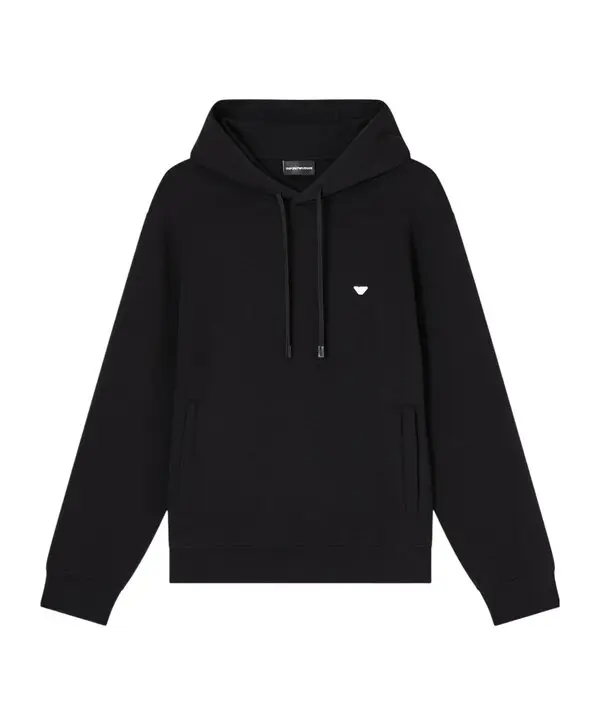 Emporio Armani Drawstring Long-sleeved Hoodie