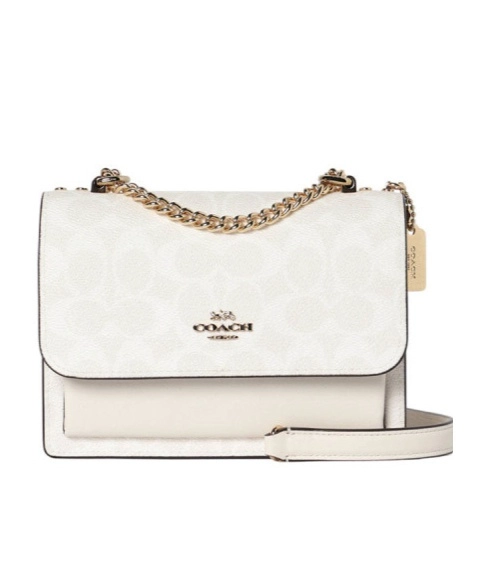COACH Flap Shoulder Bag - White