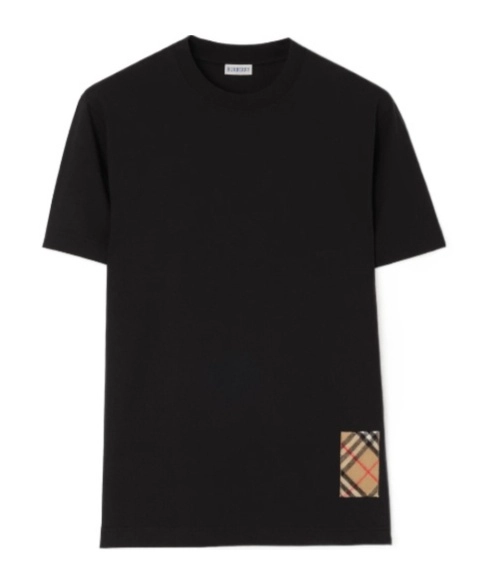 Burberry Check Label Cotton T-shirt
