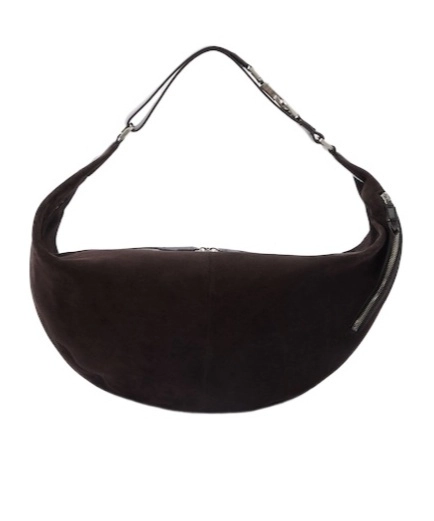 LEMAIRE Quiver Clip Large Suede Shoulder Bag