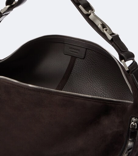 LEMAIRE Quiver Clip Large Suede Shoulder Bag