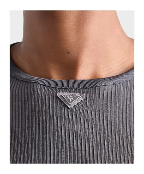 Prada Ribbed Knit Top