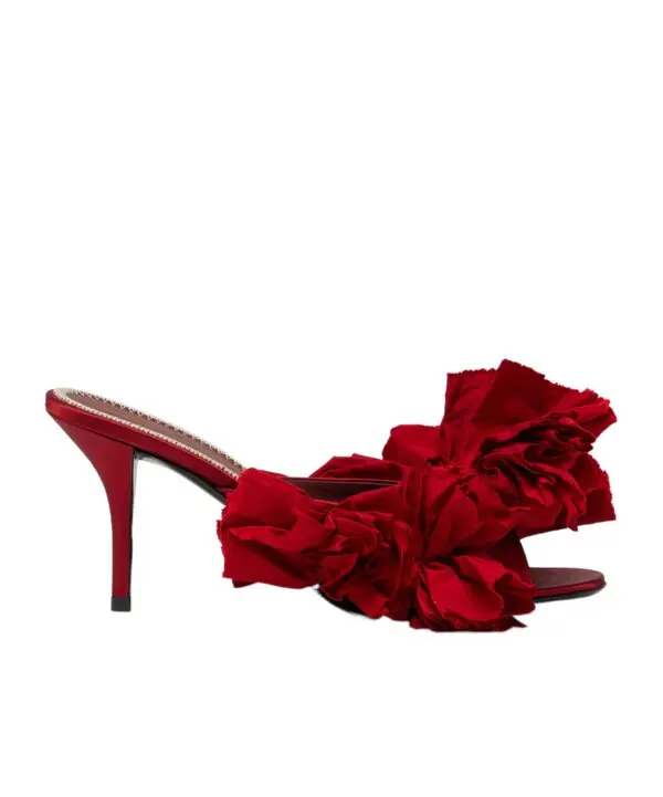 Magda Butrym Floral-appliqué High-heeled Sandals