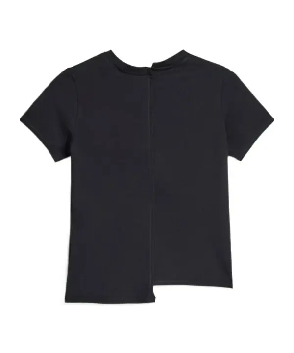 Y3 Fitted Short Sleeve Tee With Asymmetrical Hem