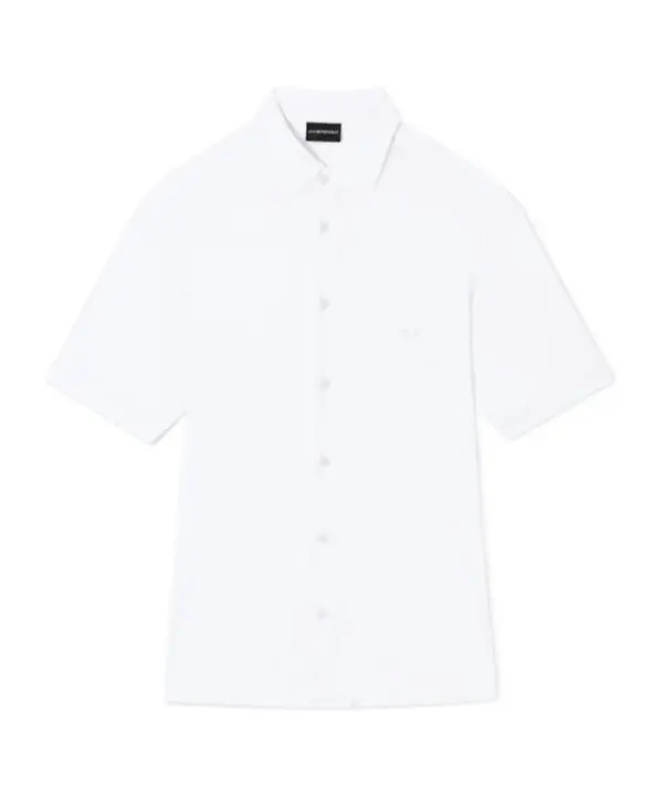 Emporio Armani Short-sleeve Logo Shirt - White