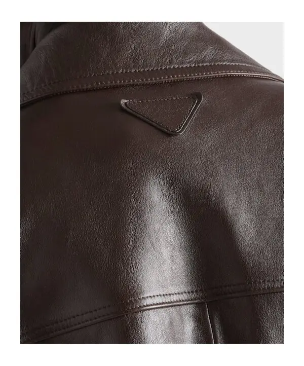 Prada Nappa Leather Caban Jacket