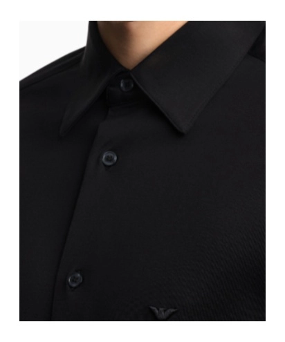 Emporio Armani Logo Embroidered Button-up Shirt