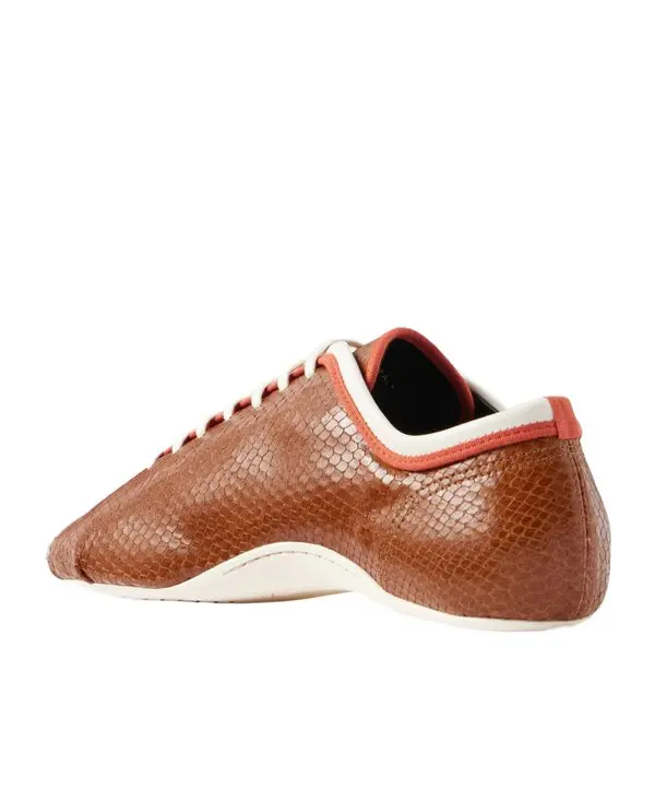 Dries Van Noten Snake-print Leather Sneakers - No