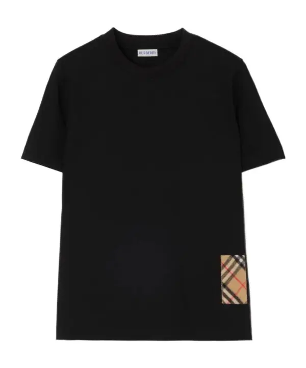 Burberry Check Label Cotton T-shirt