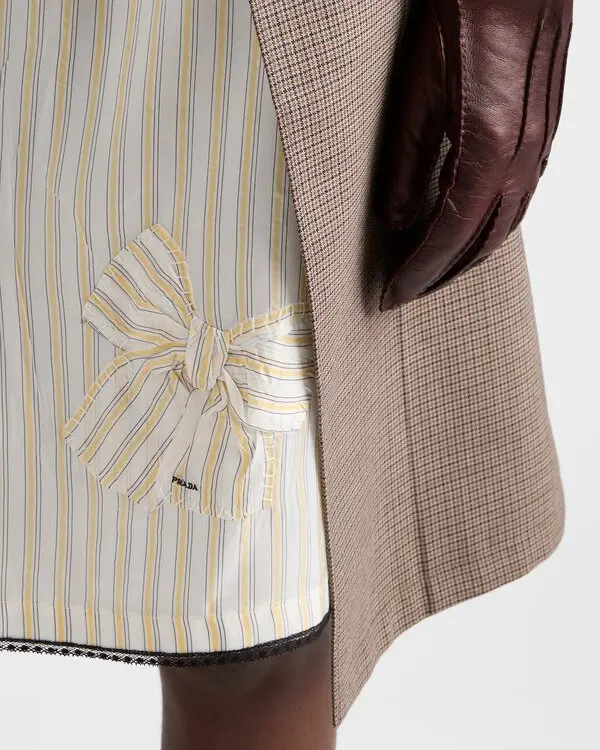 Prada Striped Skirt With Appliqu