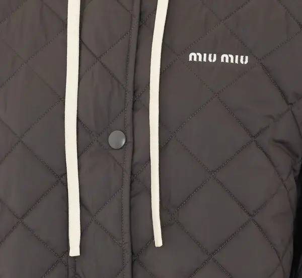 Miu Miu Technical Pongé Down Jacket