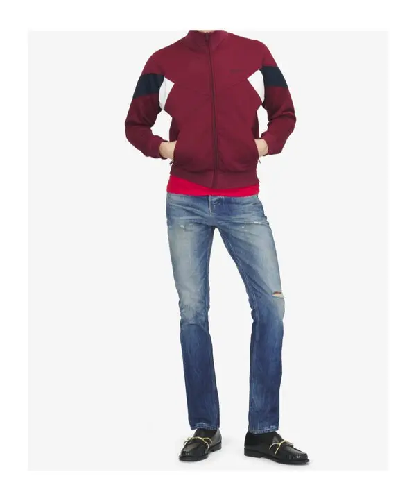 Alexander McQueen Panelled Chevron Track Jacket