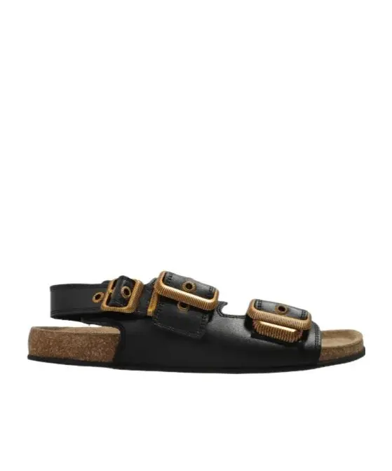 ALLSAINTS Leather Sandals - Black