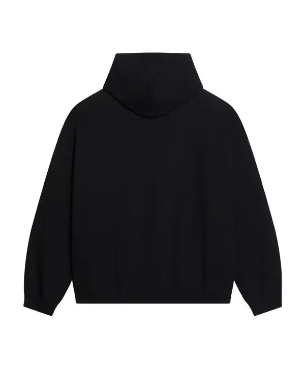 Balenciaga Logo-print Hoodie - Black