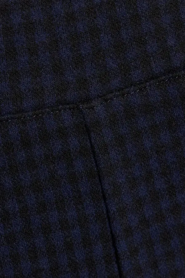 Tibi Camille Cropped Checked Jacquard-knit Tapered Pants