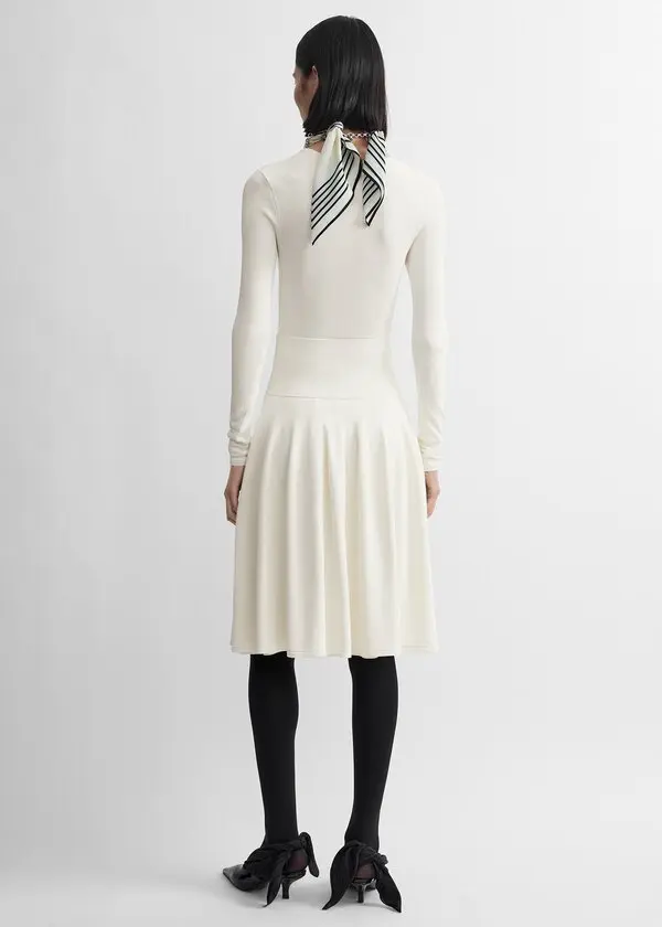 TOTEME Ribbed Waist A-line Skirt
