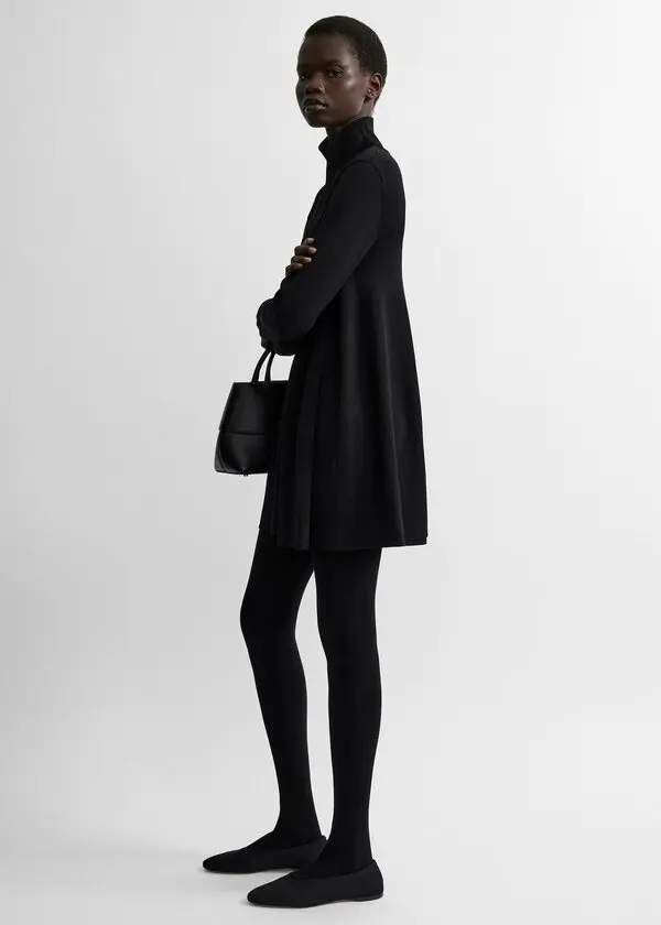 TOTEME Crepe Turtleneck Top