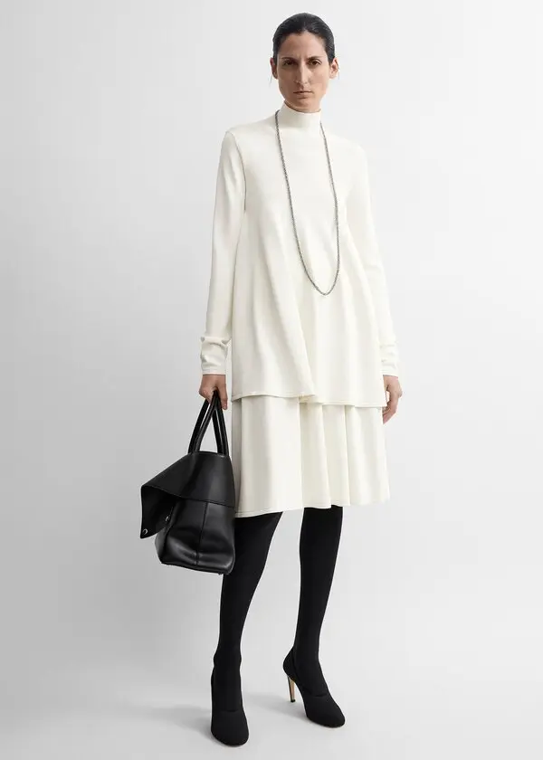 TOTEME Crepe Turtleneck Top