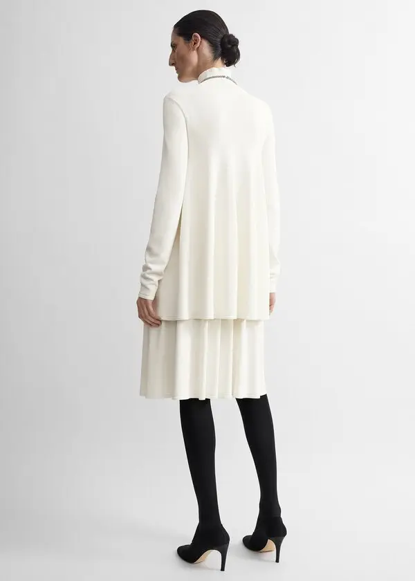 TOTEME Crepe Turtleneck Top