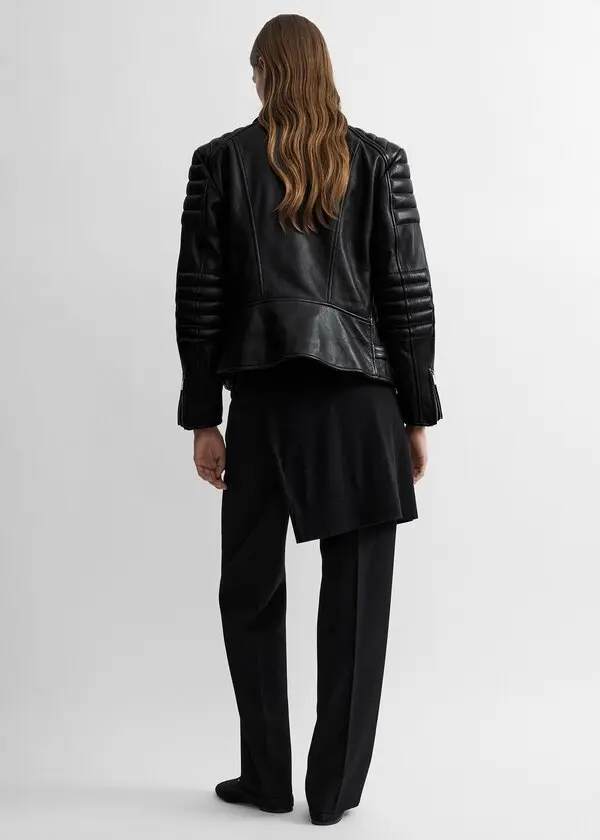TOTEME Leather Biker Jacket