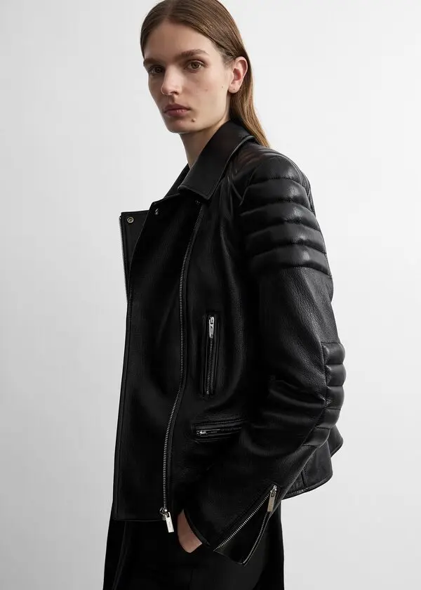 TOTEME Leather Biker Jacket