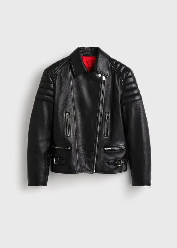 TOTEME Leather Biker Jacket