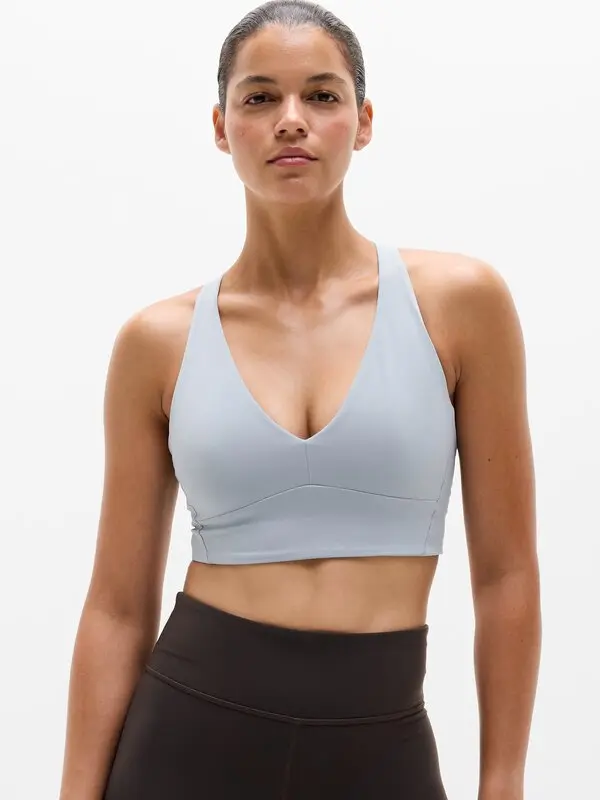 Athleta Transcend Longline Bra A-c - Blue Star