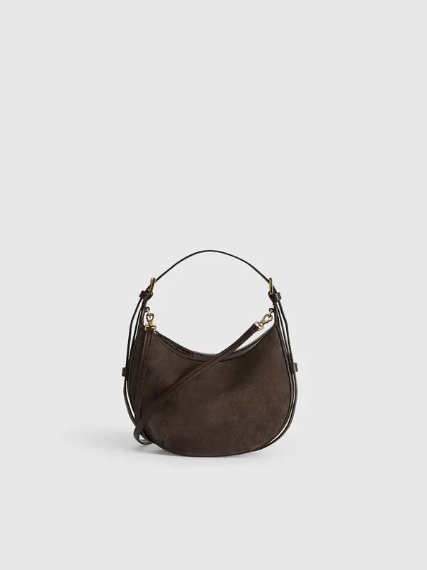 ATP ATELIER Silea Suede/leather Mini Hobo Bag
